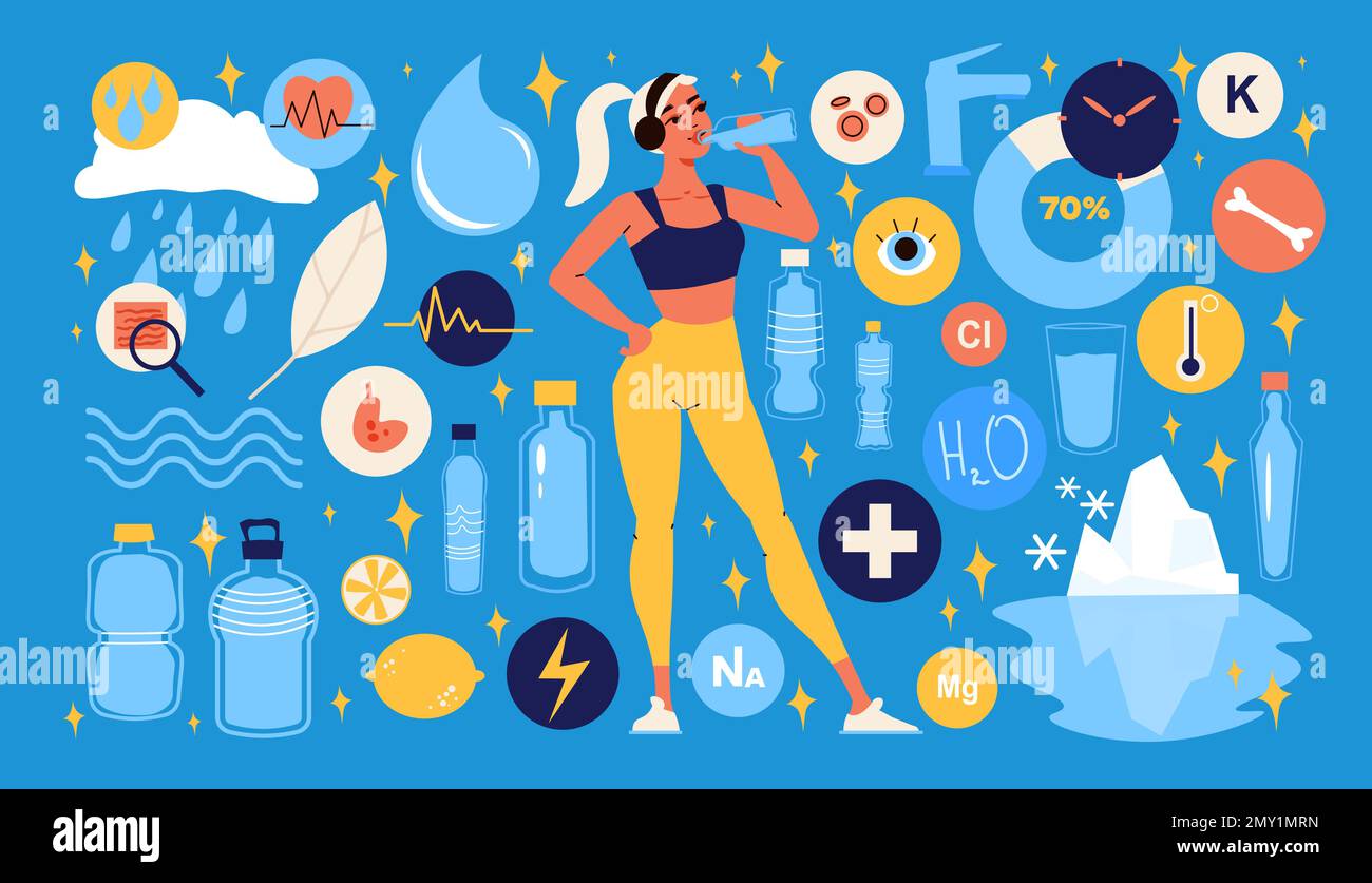 Big bottle water Stock Vector Images - Alamy