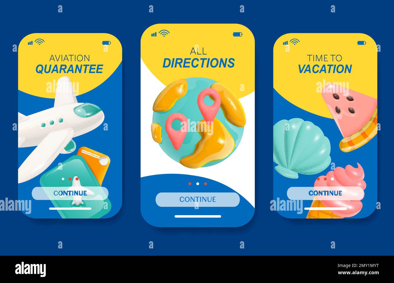 Travel cartoon design concept advertising mobile app of online booking ...