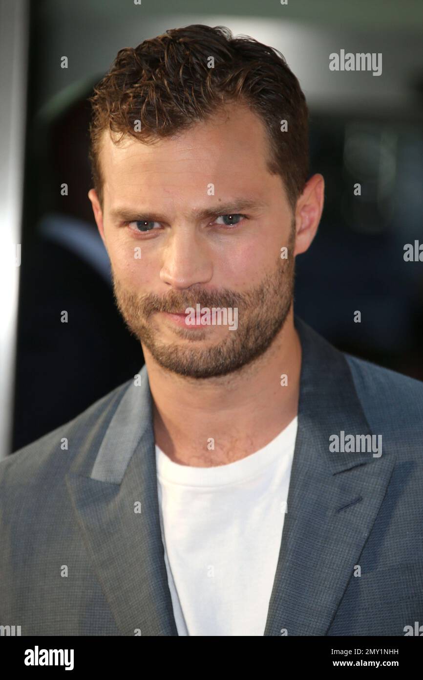 Actors Jamie Dornan poses for photographers upon arrival at the ...
