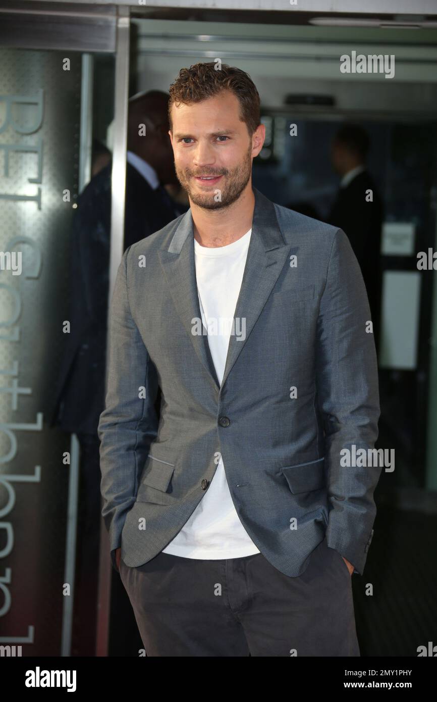 Actor Jamie Dornan poses for photographers upon arrival at the premiere ...
