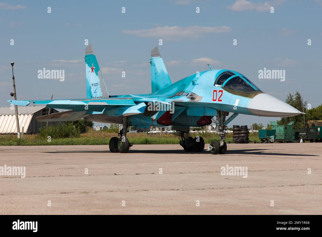 Su-34 Fullback Fighter-Bomber jet of the Russian Air Force at the ...