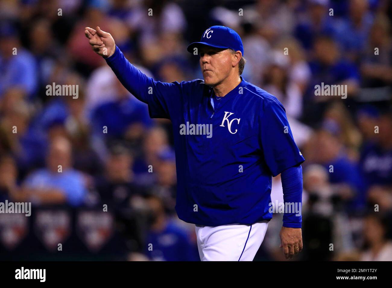 Kansas City Royals manager Ned Yost during a baseball game against the ...