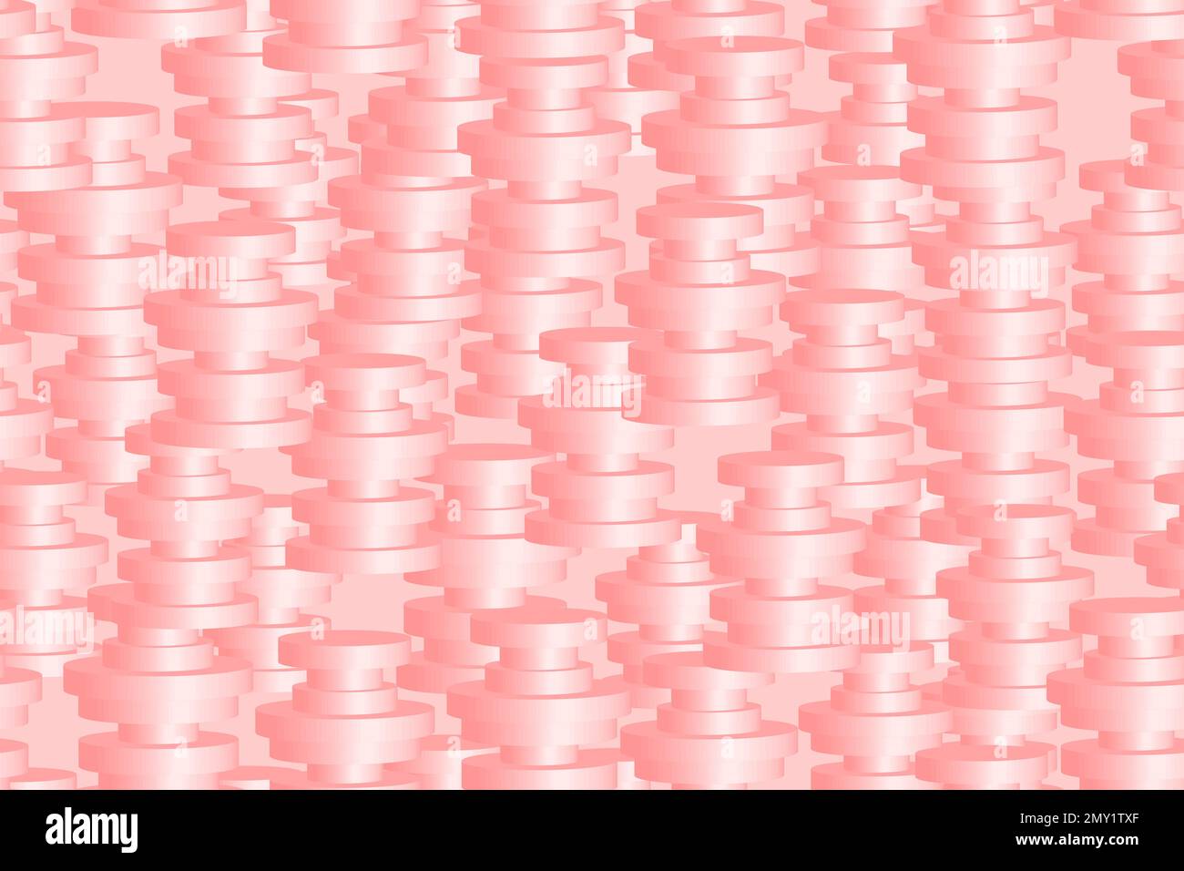 Pink Isometric Concentric Ring Vector Seamless Pattern Stock Vector ... Pink Isometric Concentric Ring Vector Seamless Pattern Stock Vector ...