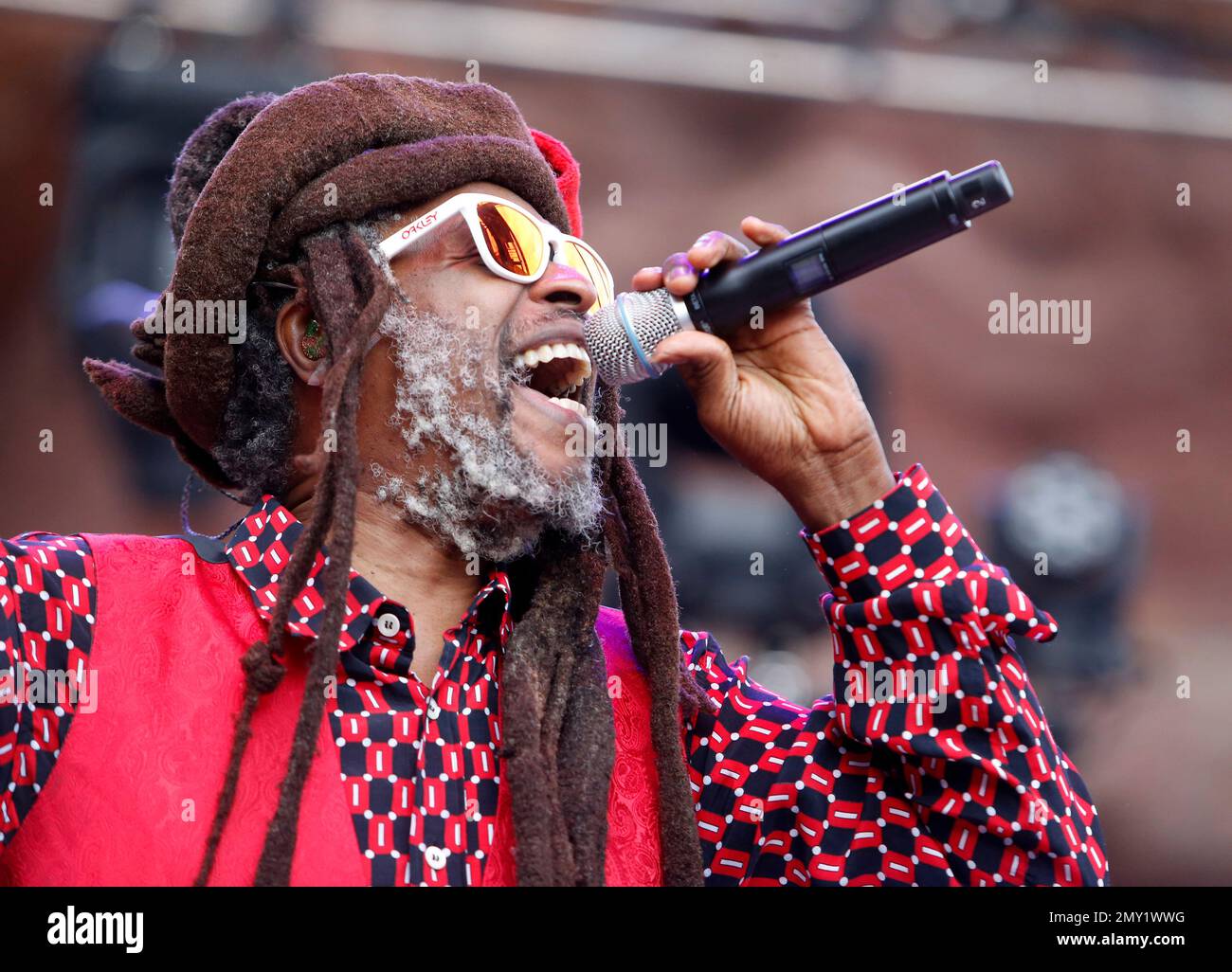 Steel Pulse singer, Selwyn Brown is seen at Reggae on the Rocks at Red ...