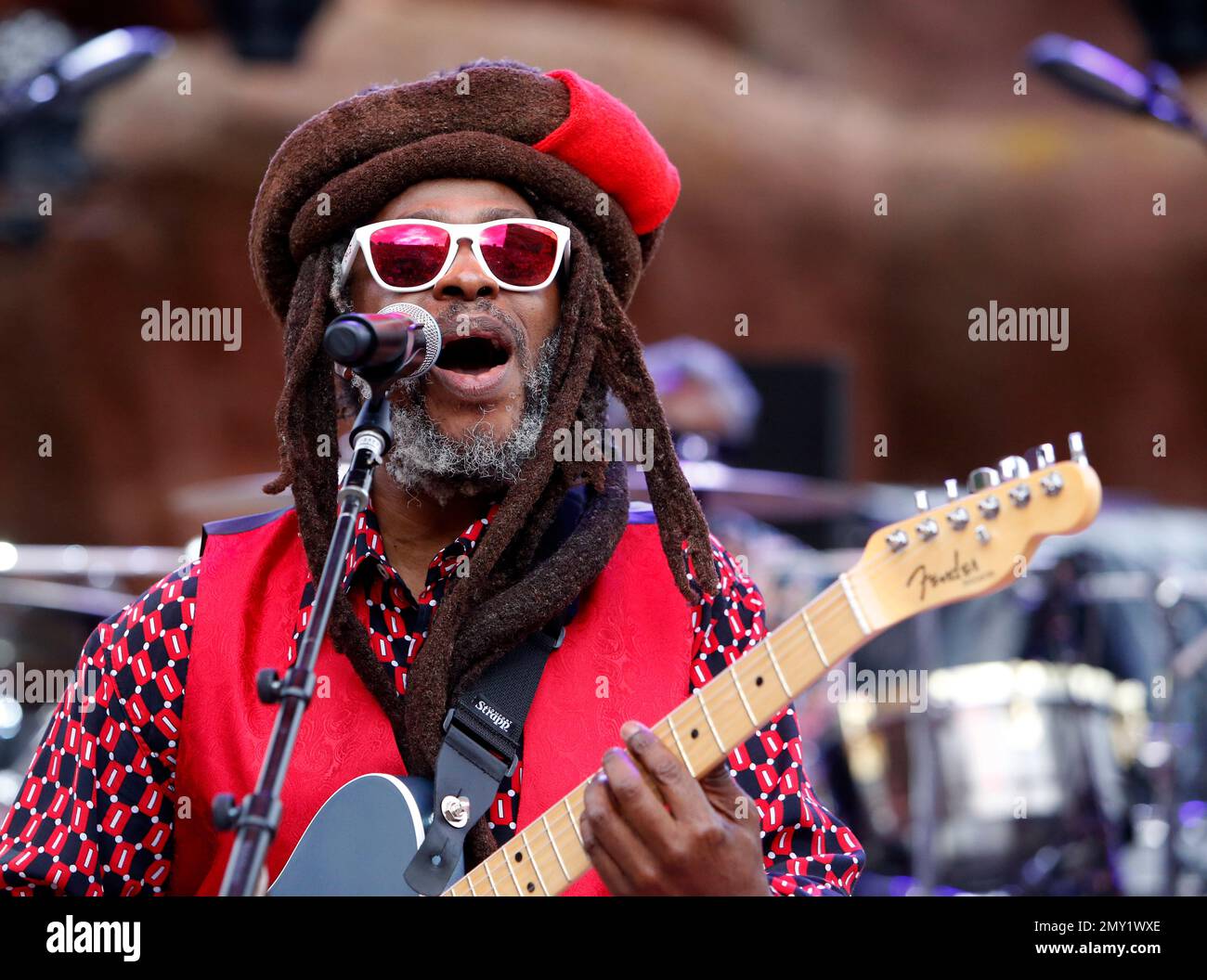 Steel Pulse singer, Selwyn Brown is seen at Reggae on the Rocks at Red ...