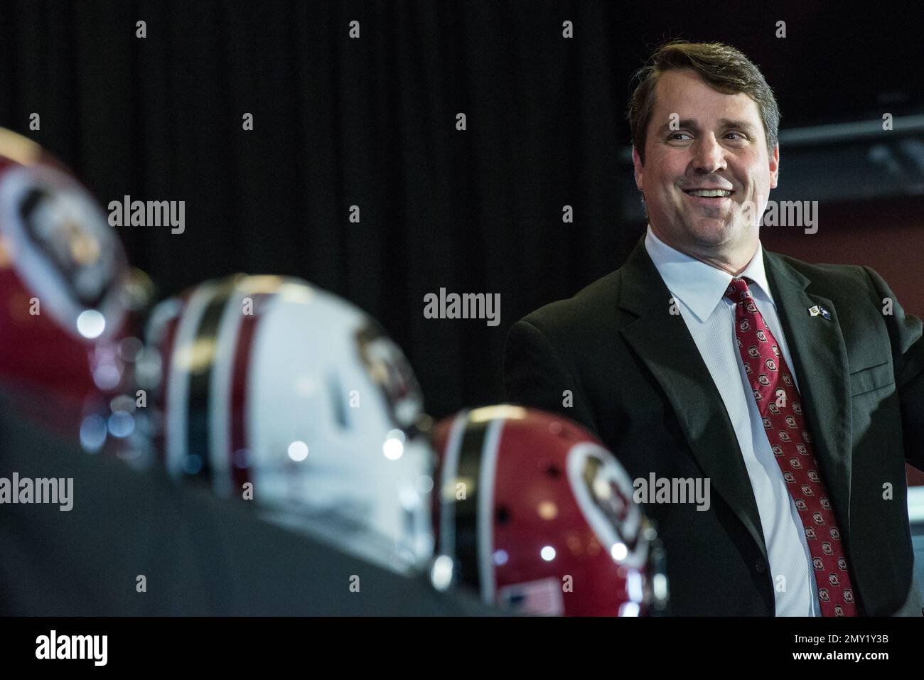 FILE - In this Dec. 7, 2015, file photo, new South Carolina coach Will ...