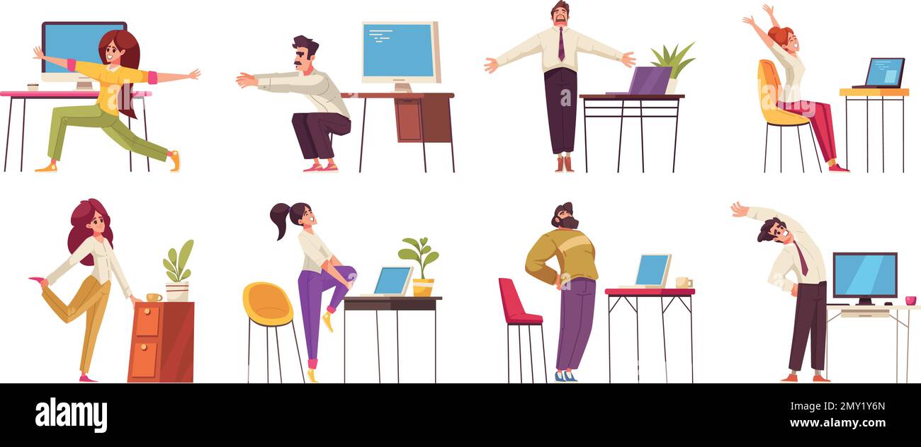 Workplace Exercise Clip Art