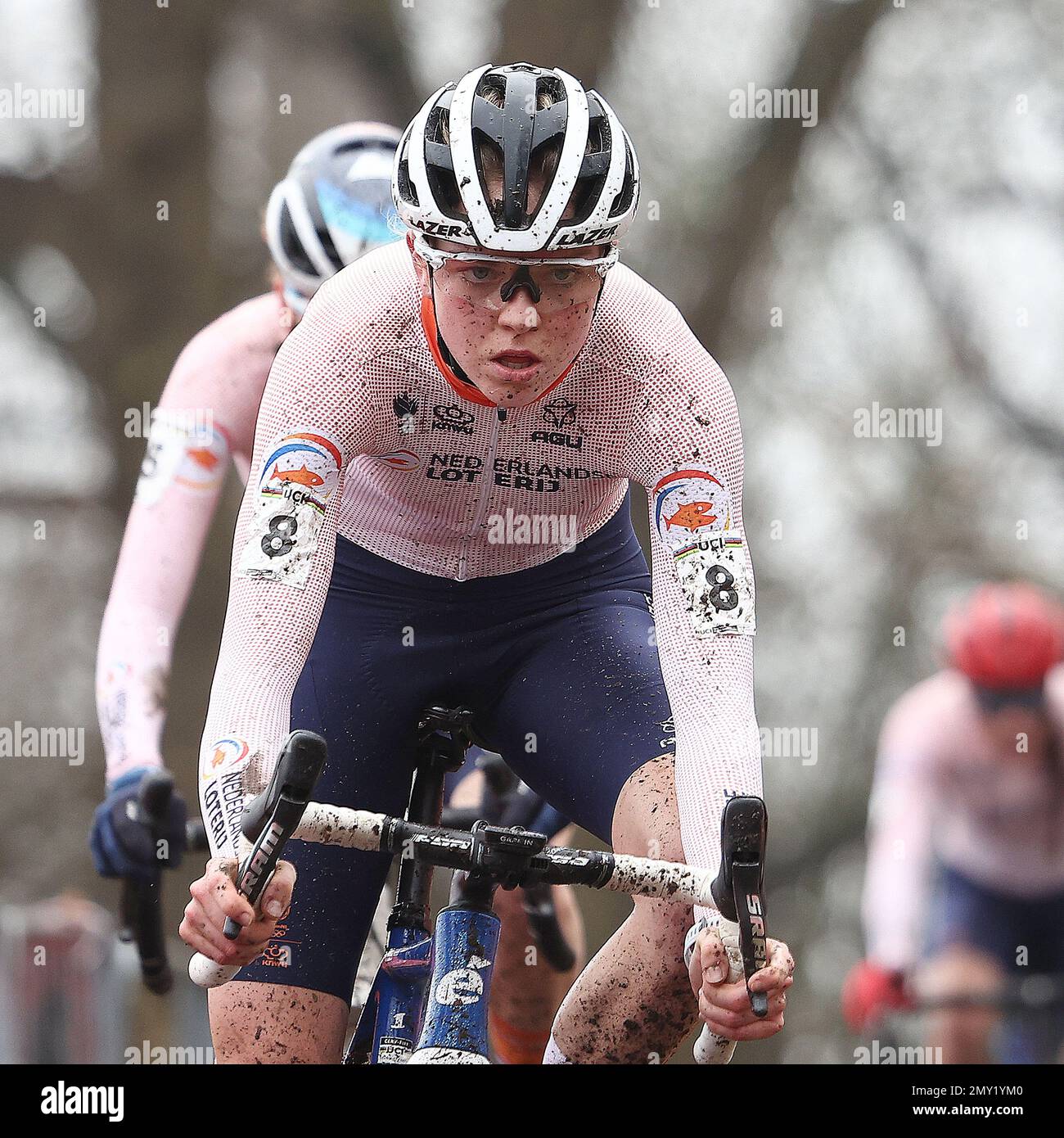 Hoogerheide, 4-02-2023, cycling, wk veldrijden, vrouwen elite, Fem van ...