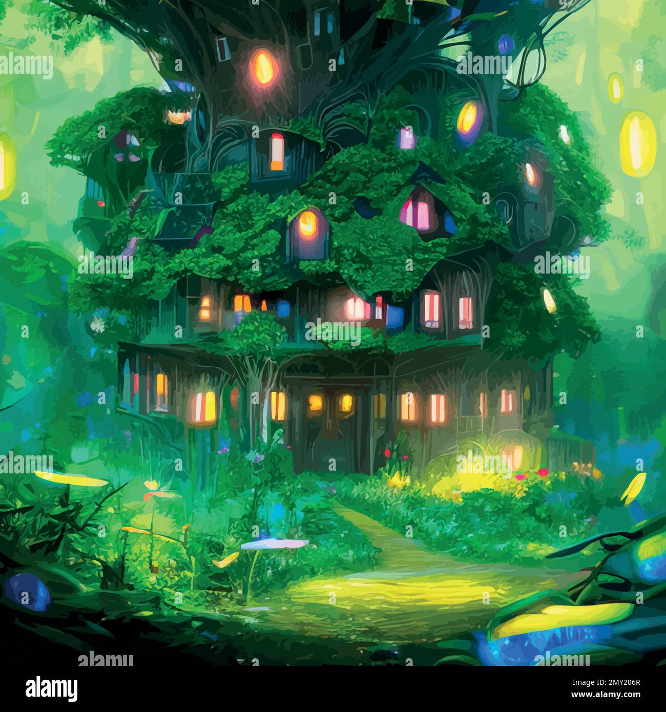 Gnome tree trunk hi-res stock photography and images - Alamy