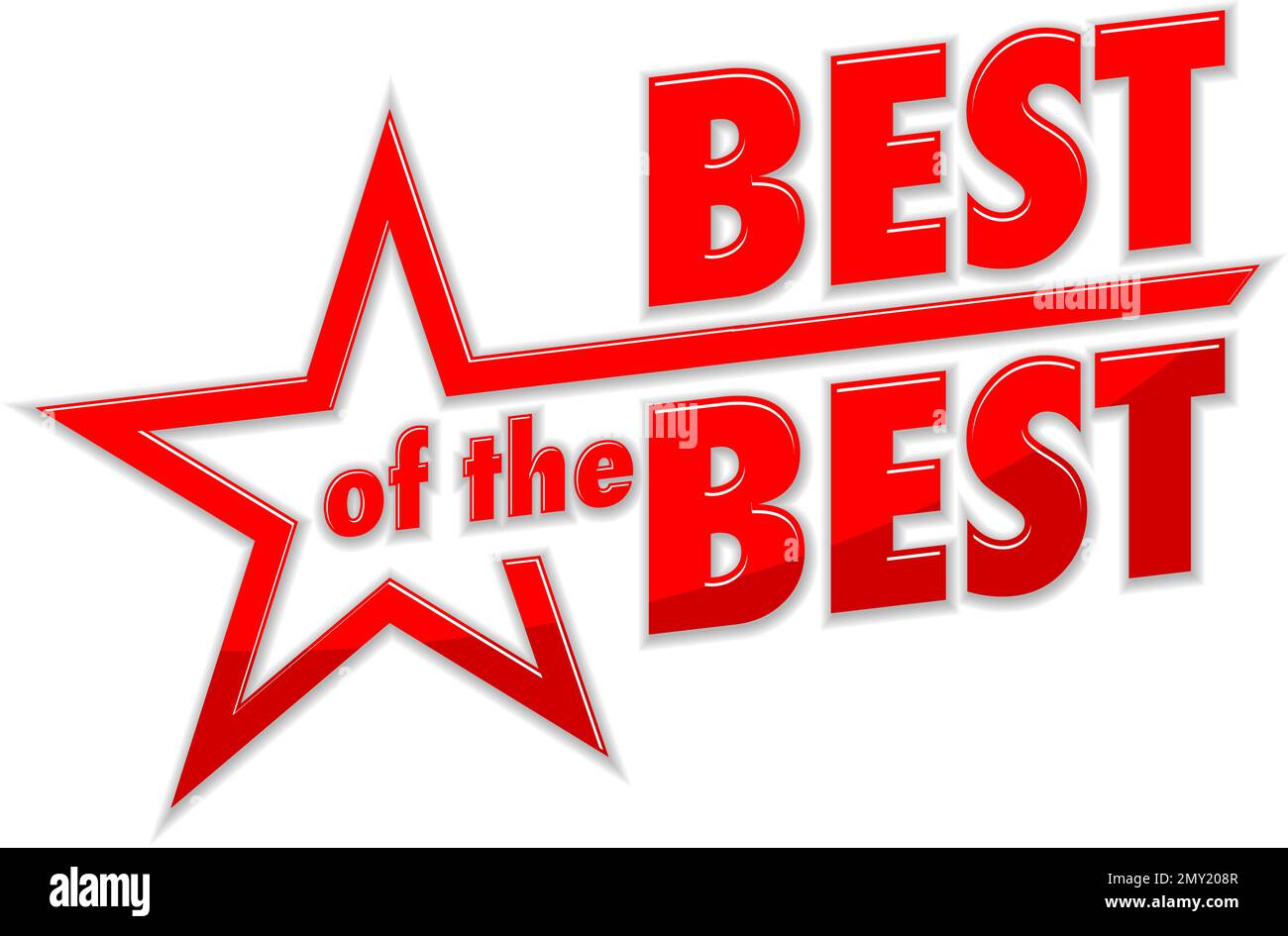Best of the best icon. Best seller sign with star on transparent ...