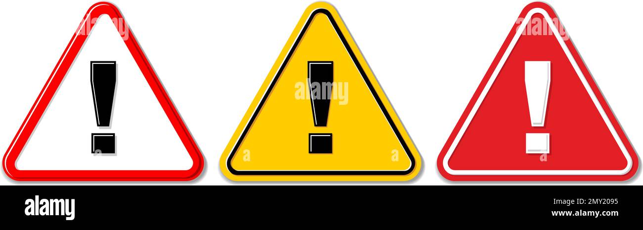 Attention triangle Stock Vector Images - Alamy