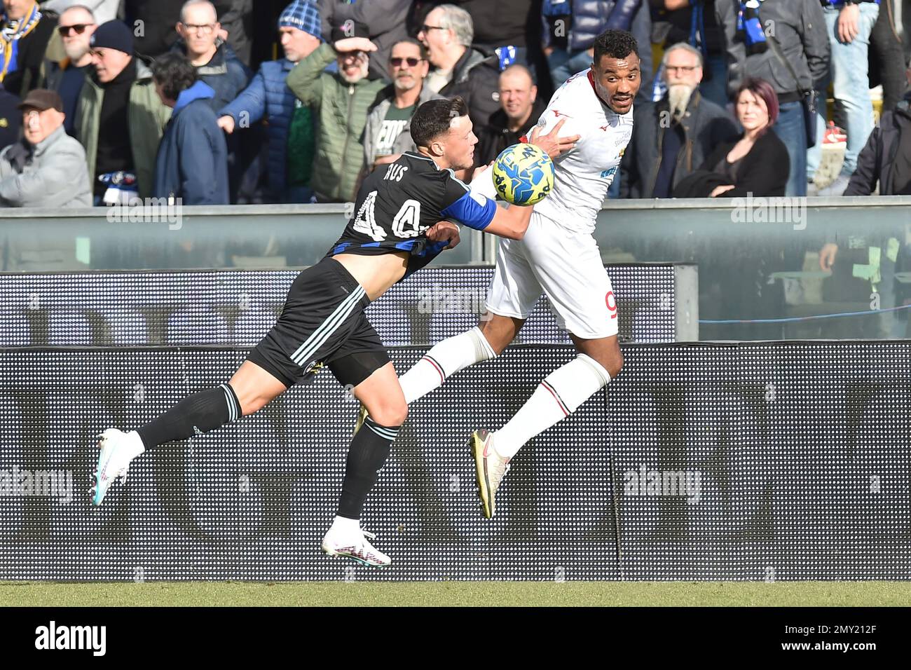Pisa, Italy. 04th Feb, 2023. Adrian Rus (Pisa) Raphael Odogwu (Sudtirol ...