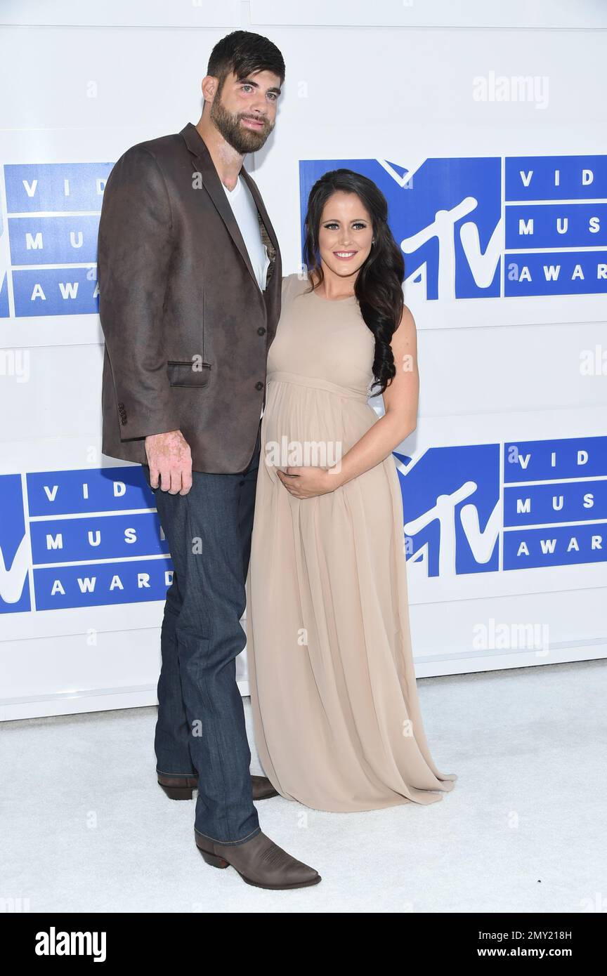 David Eason, left, and Jenelle Evans arrive at the MTV Video Music ...