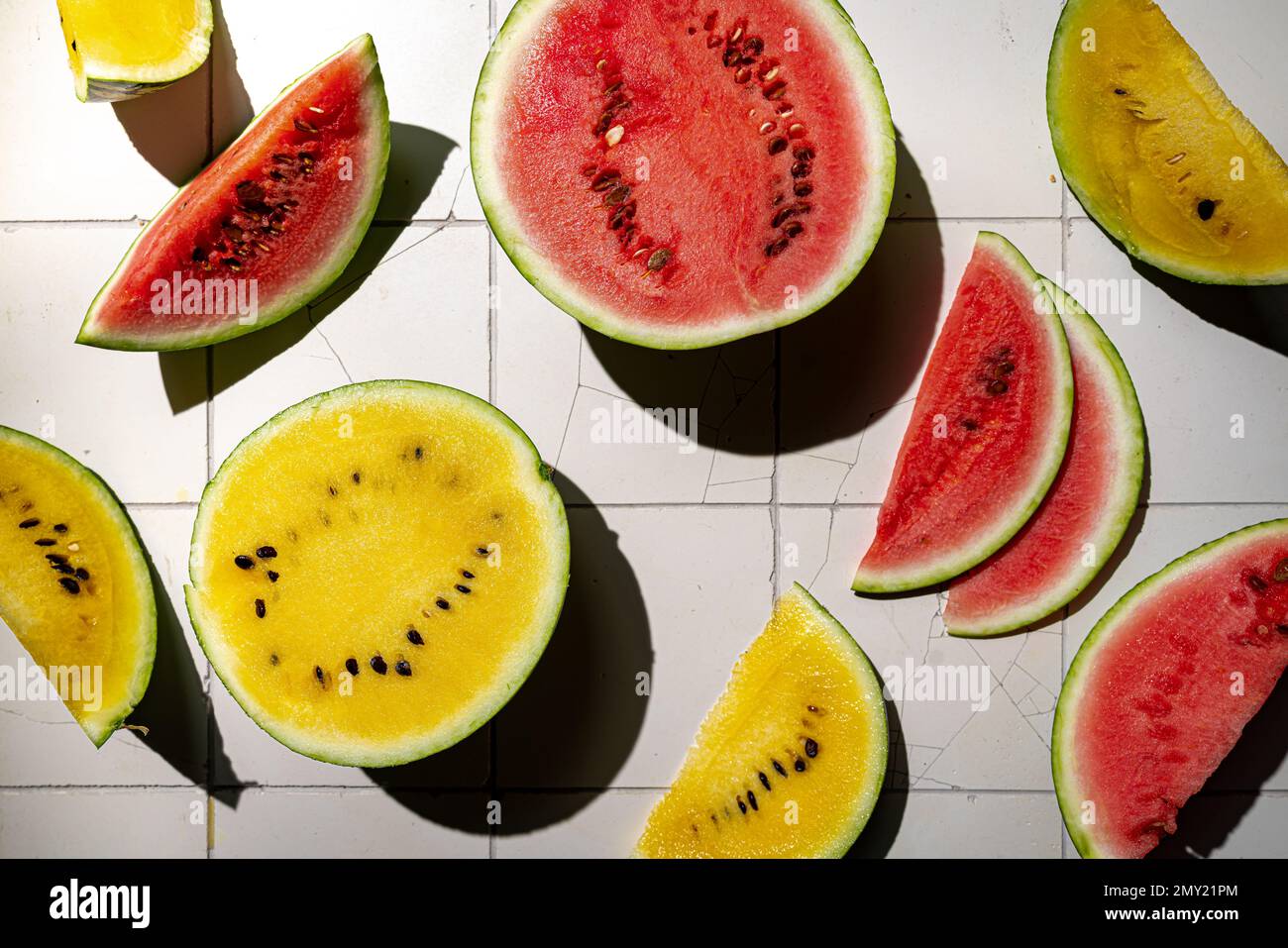 Fresh organic watermelon Stock Photo - Alamy