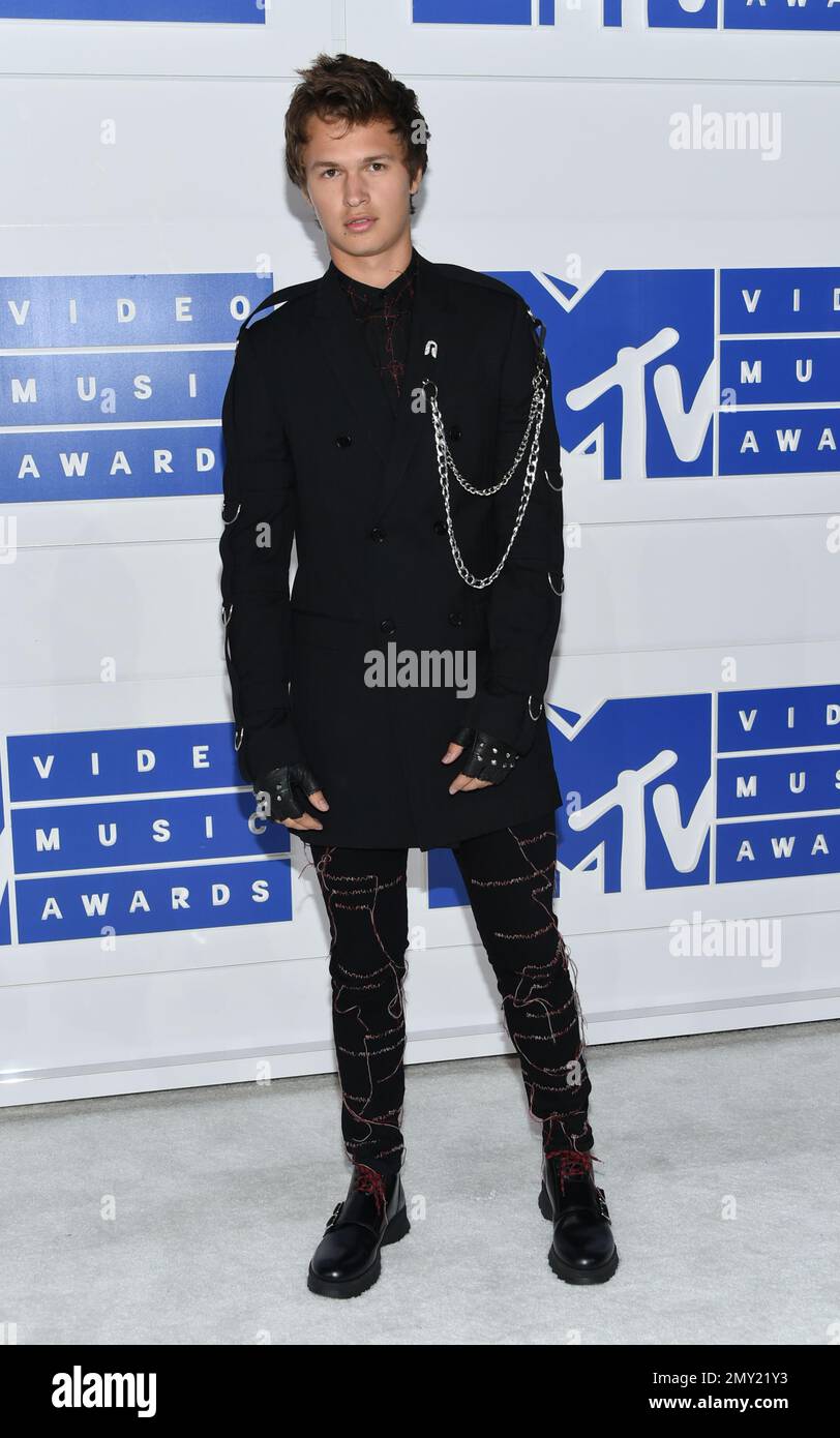 Ansel Elgort arrives at the MTV Video Music Awards at Madison Square ...