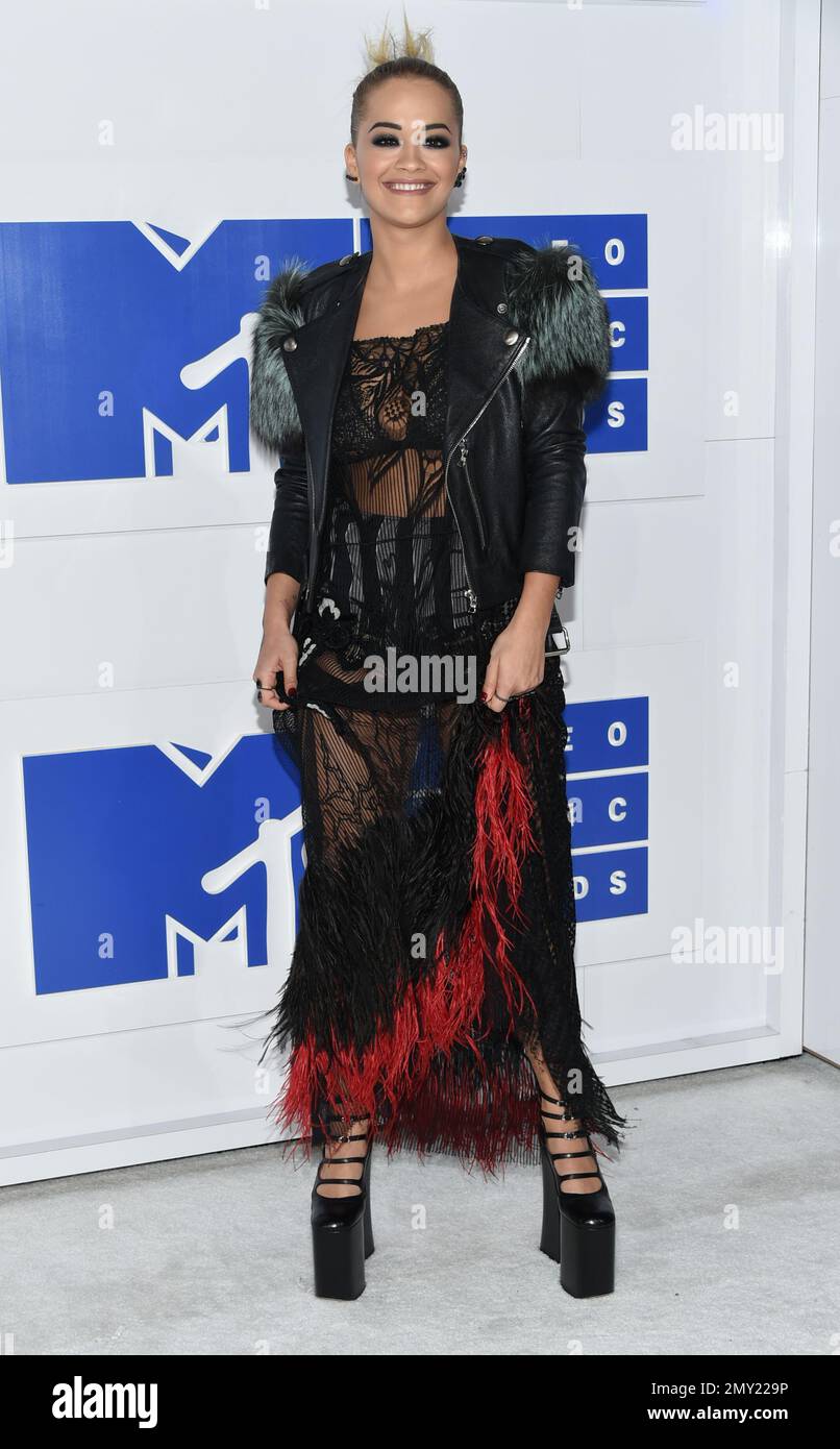 Rita Ora arrives at the MTV Video Music Awards at Madison Square Garden ...