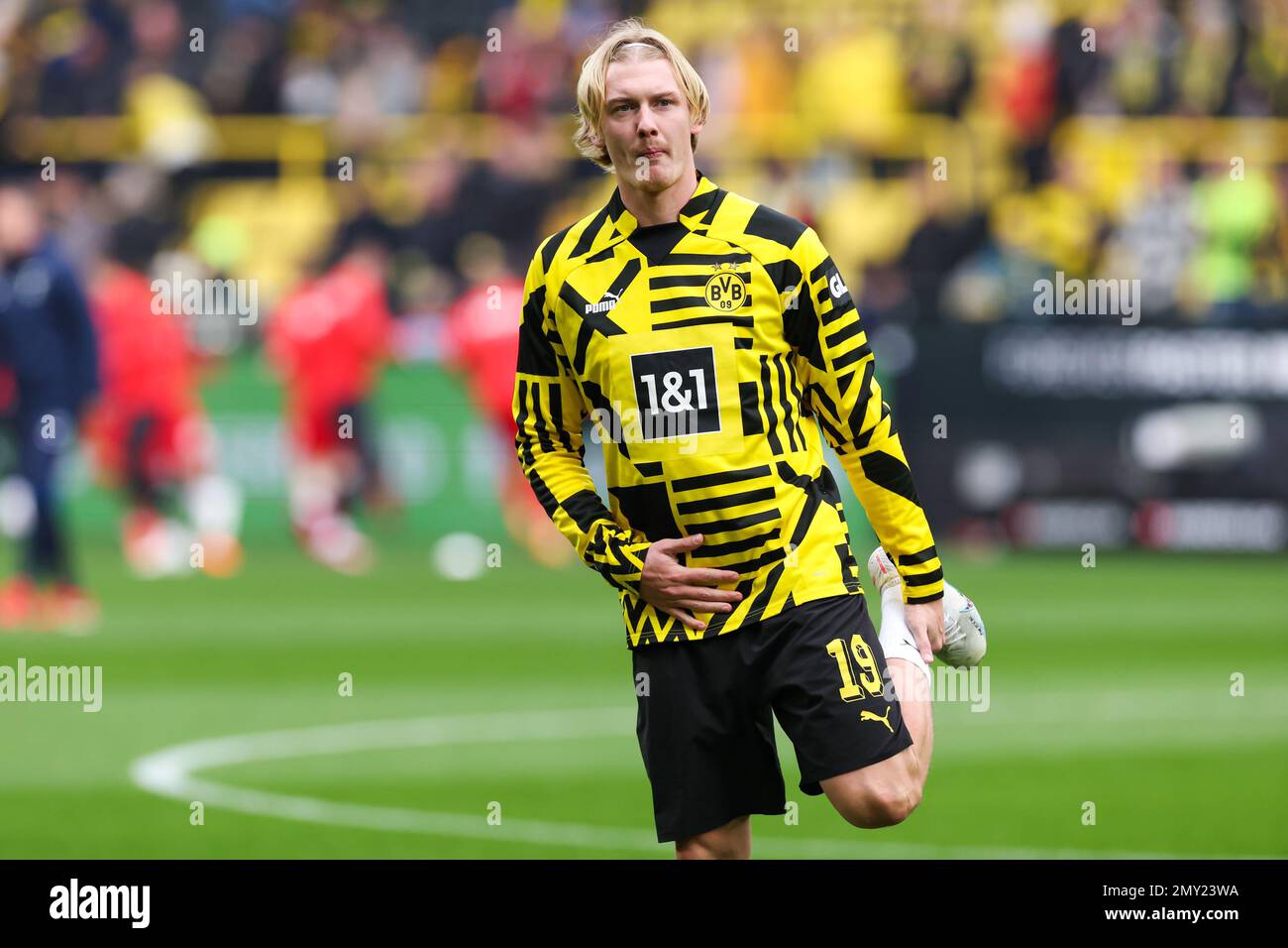 DORTMUND, GERMANY - FEBRUARY 4: Julian Brandt of Borussia Dortmund ...
