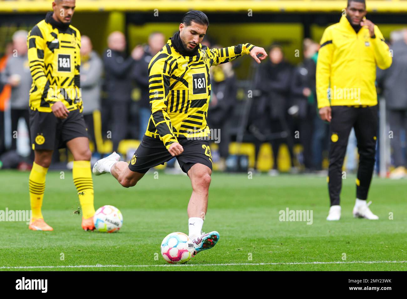DORTMUND, GERMANY - FEBRUARY 4: Emre Can of Borussia Dortmund during ...
