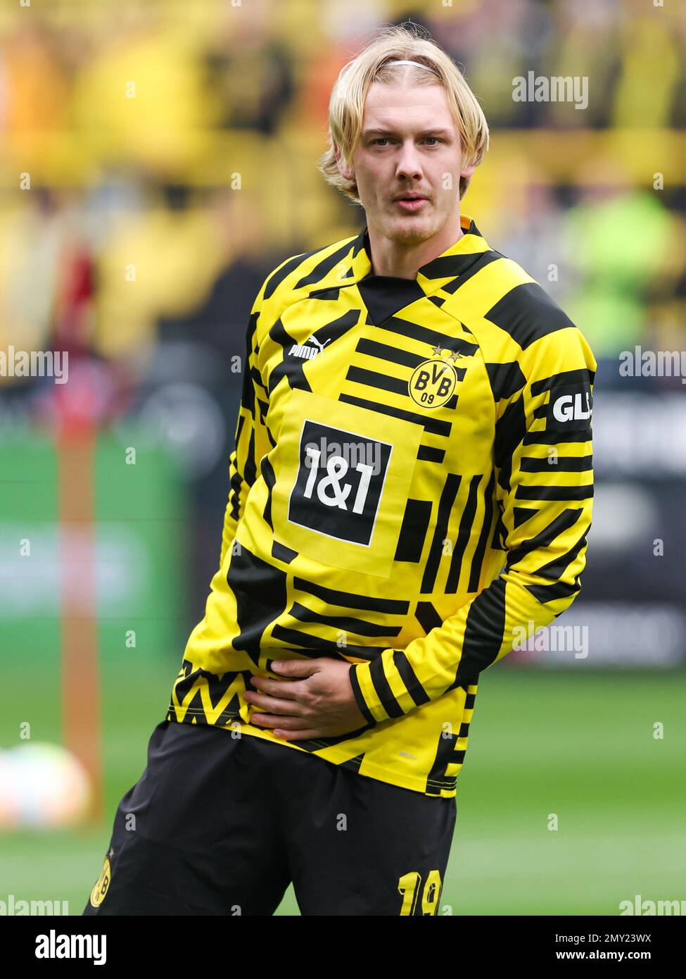 DORTMUND, GERMANY - FEBRUARY 4: Julian Brandt of Borussia Dortmund ...