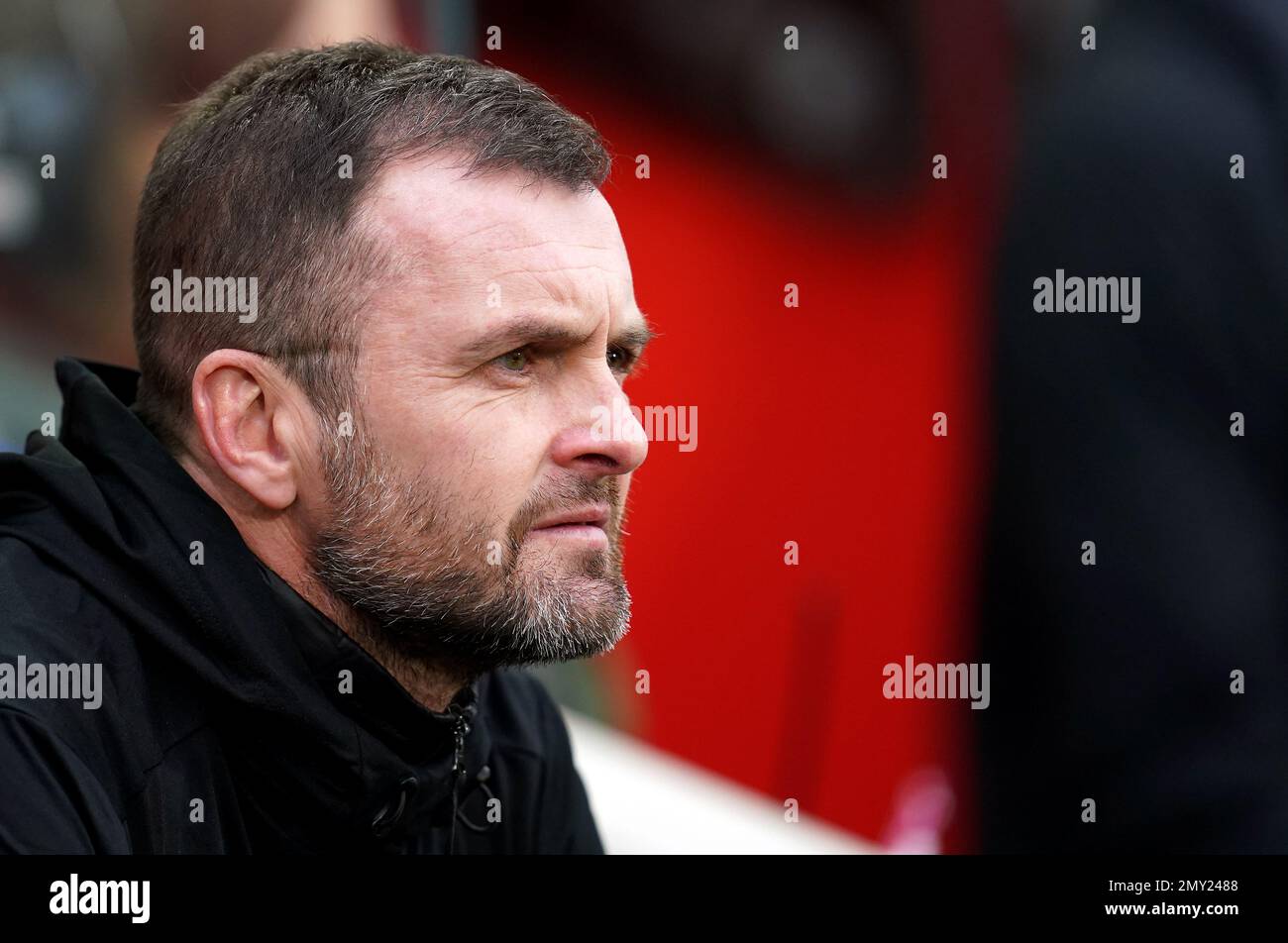 Southampton manager Nathan Jones during the Premier League match at the ...
