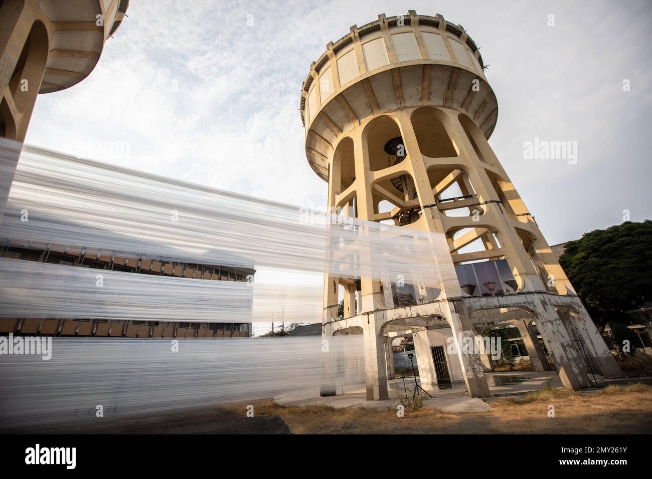 Plastic wrap seen around the Metropolitan Waterworks Authority Maen Si ...
