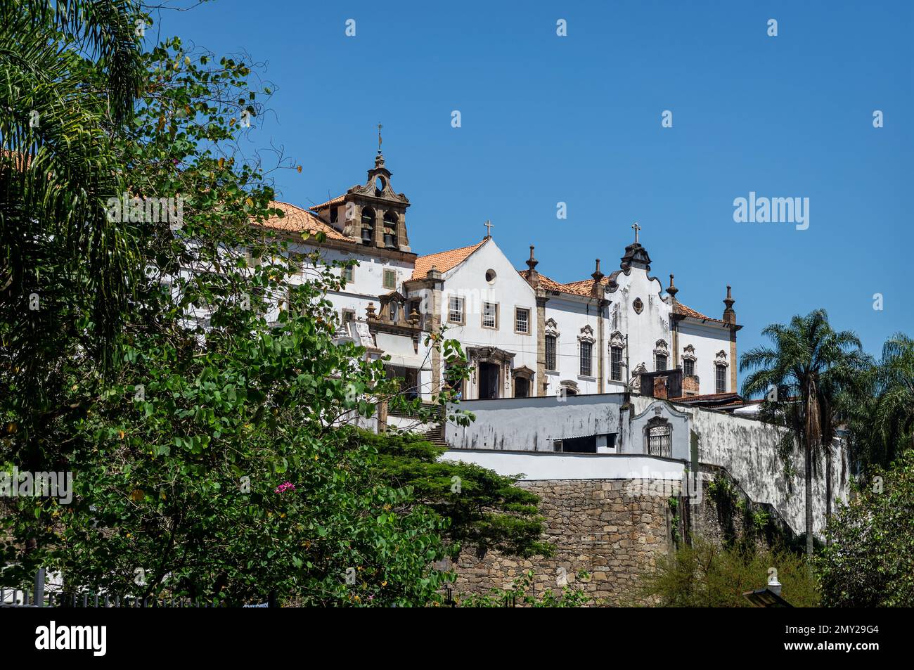 Partial view of Santo Antonio church and convent as saw from Largo da ...