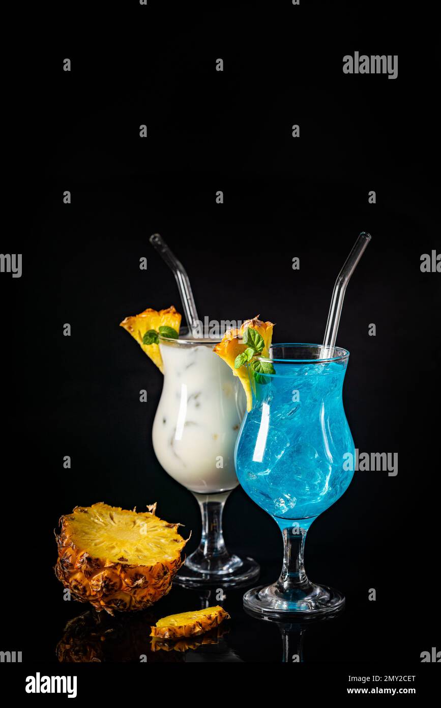 Set of classic alcohol cocktails Stock Photo - Alamy