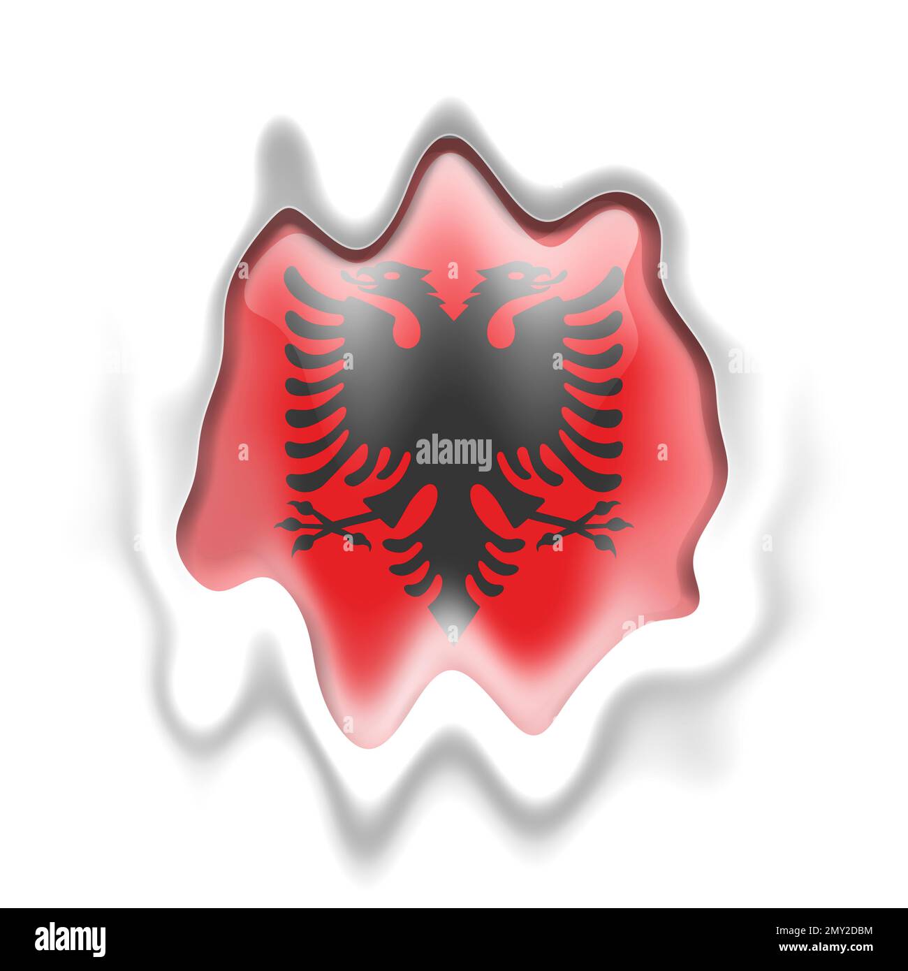 Flag of the albania Cut Out Stock Images & Pictures - Alamy