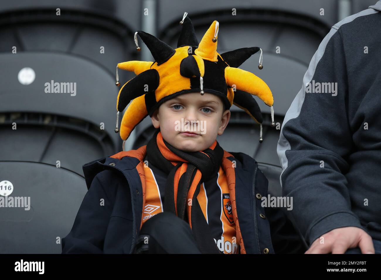 A young Hull City supporter enjoys the Sky Bet Championship match Hull ...