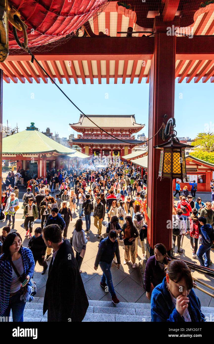 Tokyo sensoji temple main hall hi-res stock photography and images - Alamy