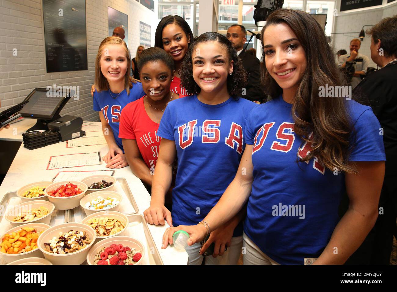 IMAGE DISTRIBUTED FOR KELLOGG'S - Madison Kocian, Simone Biles, Gabby ...