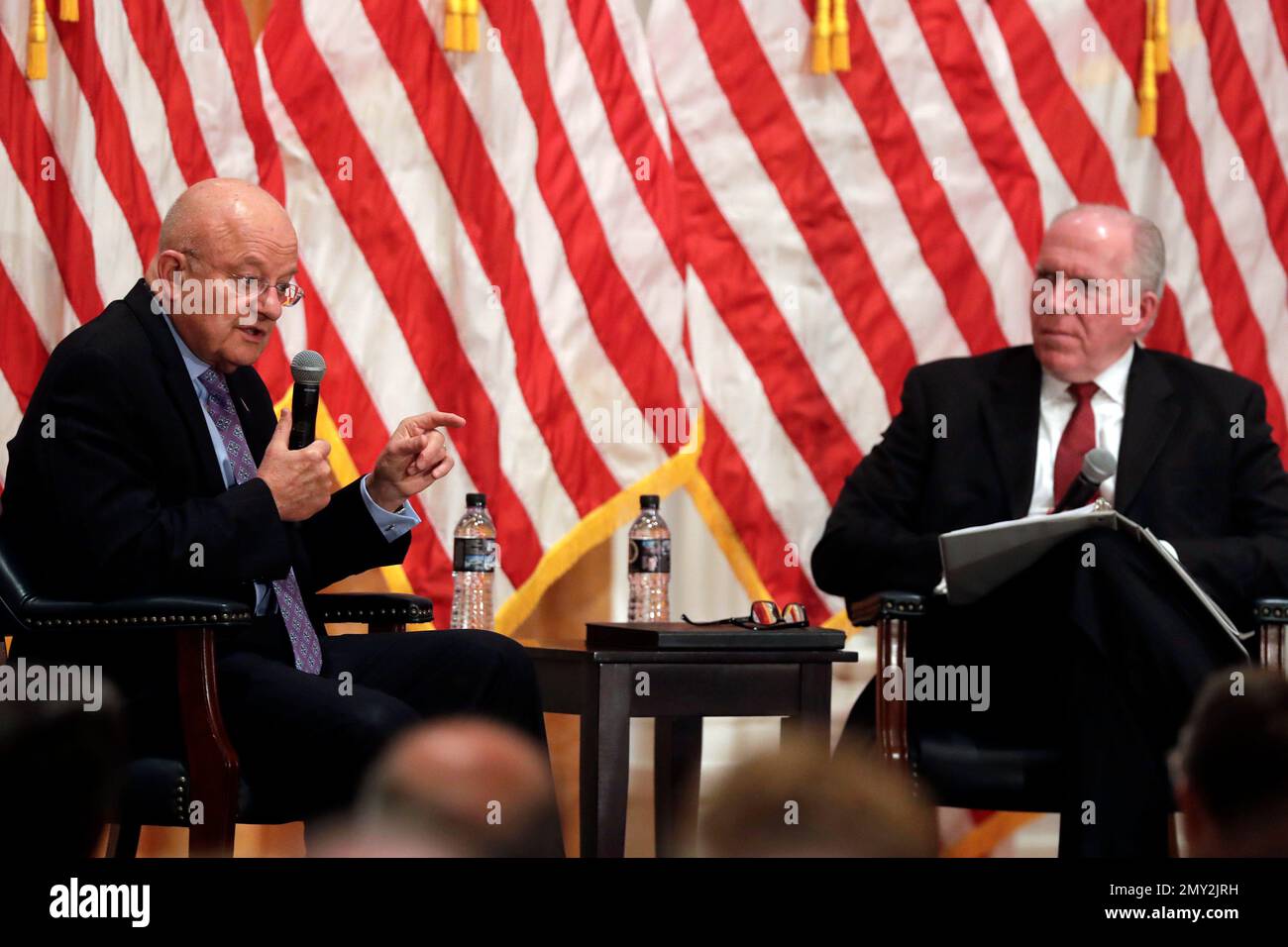 CIA Director John Brennan, right, and Director of National Intelligence ...