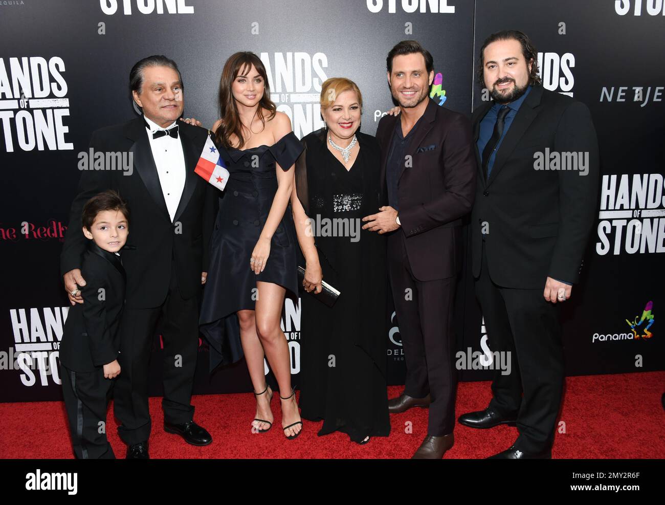 Roberto Duran, left, Ana de Armas, Felicidad Duran, Edgar Ramirez and ...