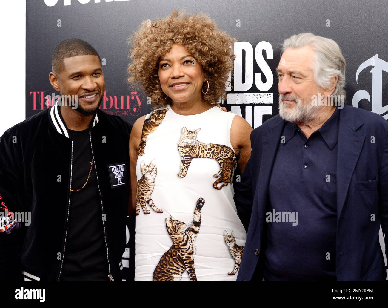 Actors Usher Raymond, left, Grace Hightower and actor Robert De Niro ...
