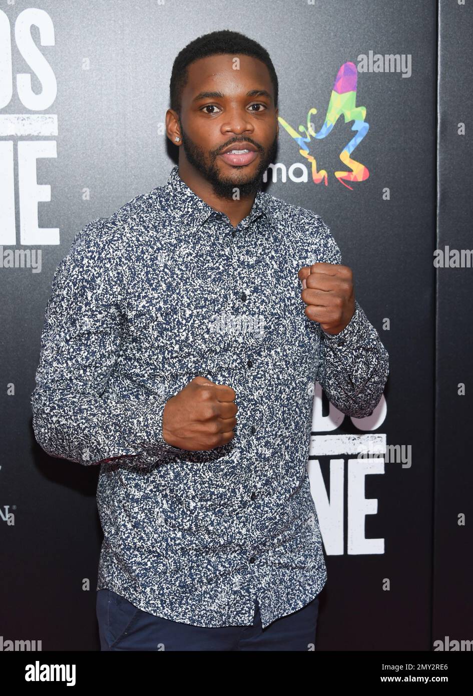 Professional boxer Eddie Gomez attends the U.S. premiere of "Hands of ...