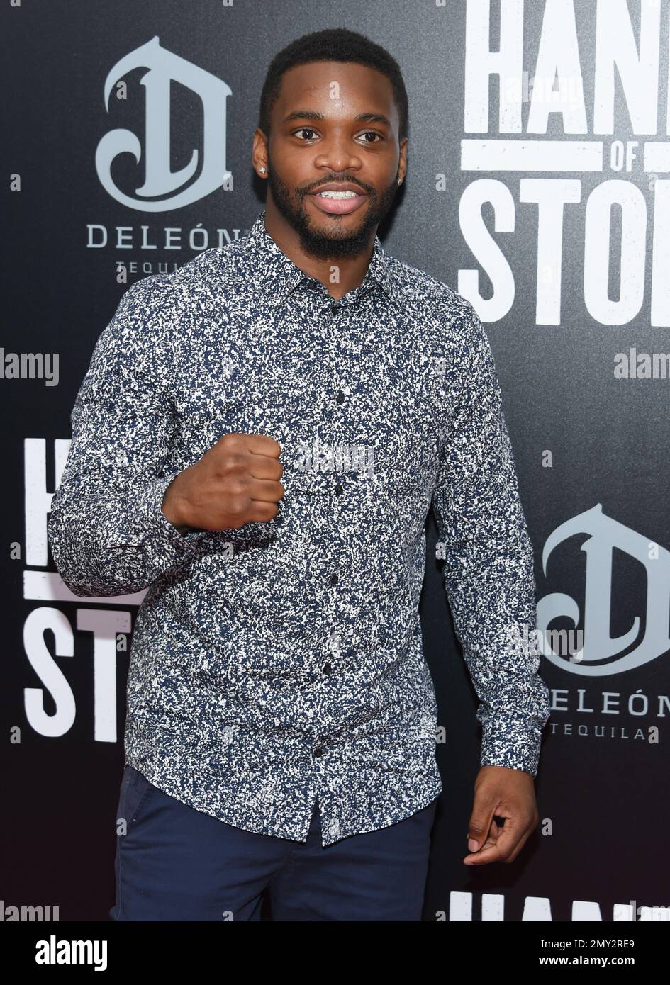 Professional boxer Eddie Gomez attends the U.S. premiere of "Hands of ...
