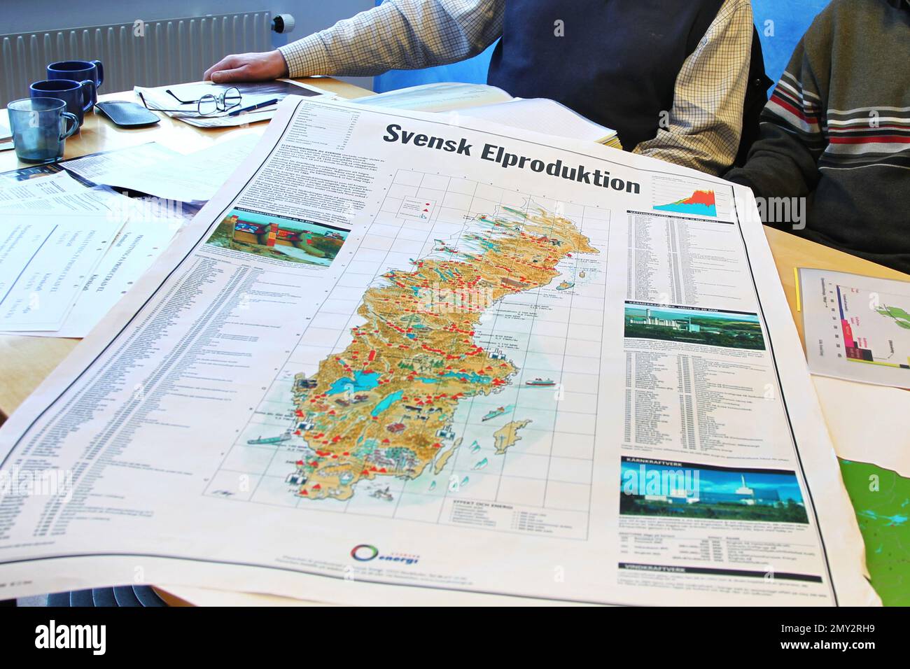 A map about electricity generation Stock Photo - Alamy