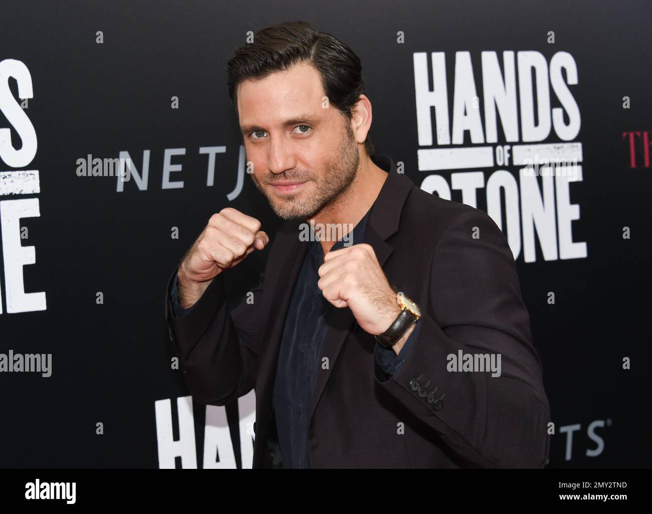 Actor Edgar Ramirez attends the U.S. premiere of "Hands of Stone" at ...