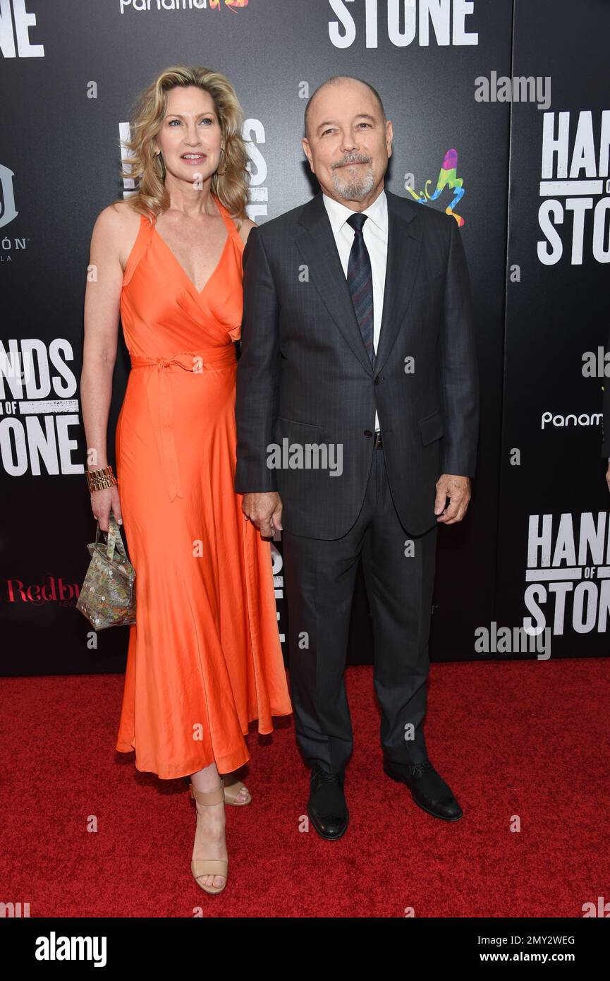 Actor Ruben Blades and wife Luba Mason attend the U.S. premiere of ...
