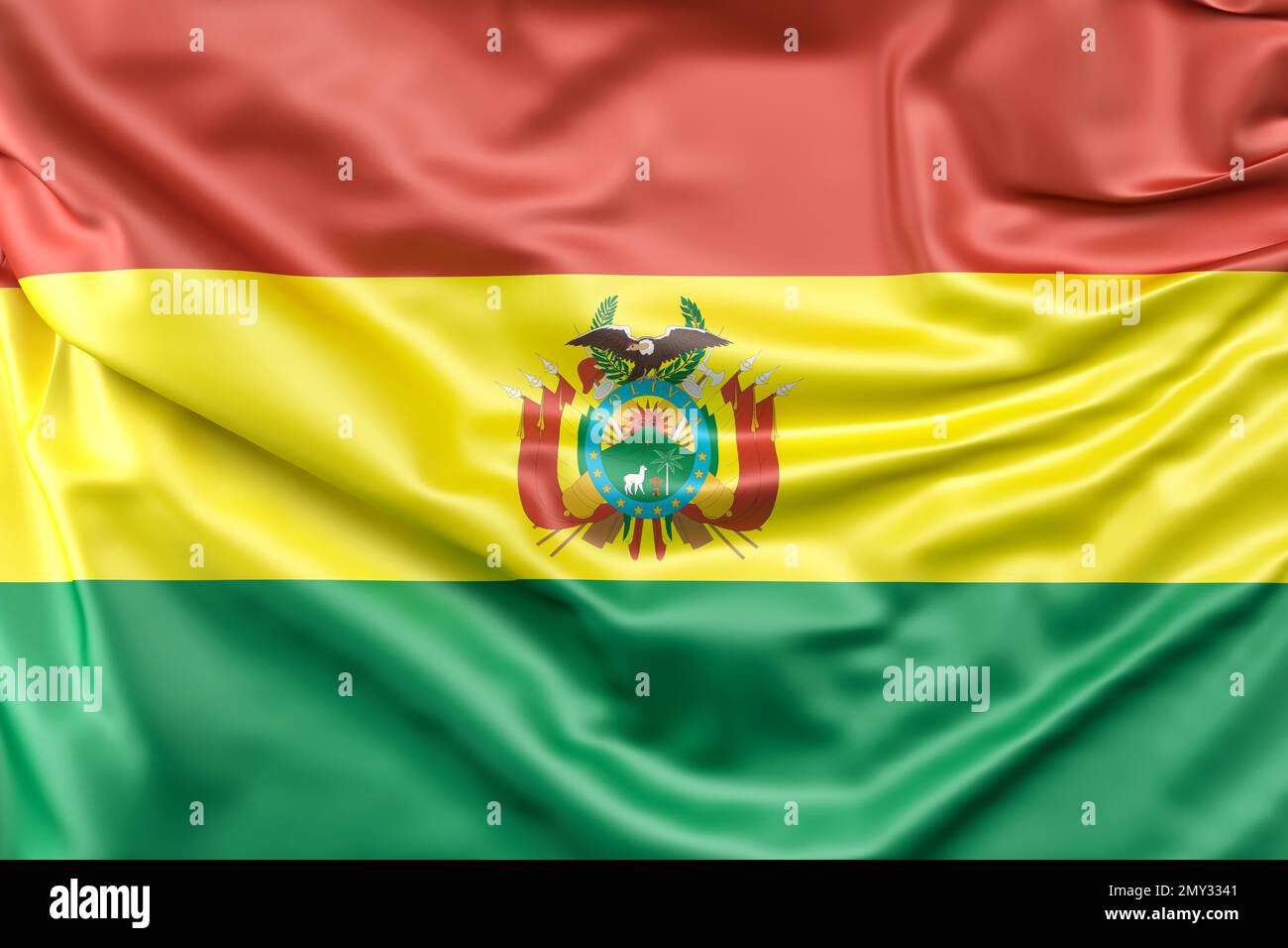 Fabric flag bolivia hi-res stock photography and images - Alamy