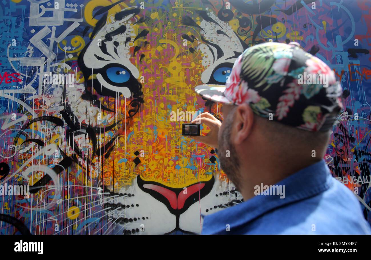 French graffiti artist Stephane Marco Clement also known as Marko93 ...