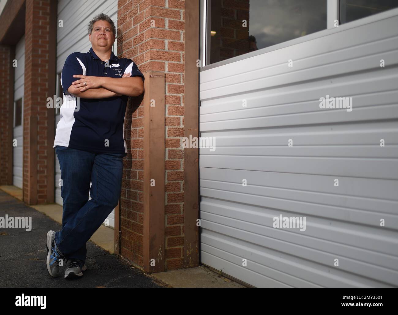 In this Aug. 5, 2016 photo, Latta police chief Crystal Moore poses for ...