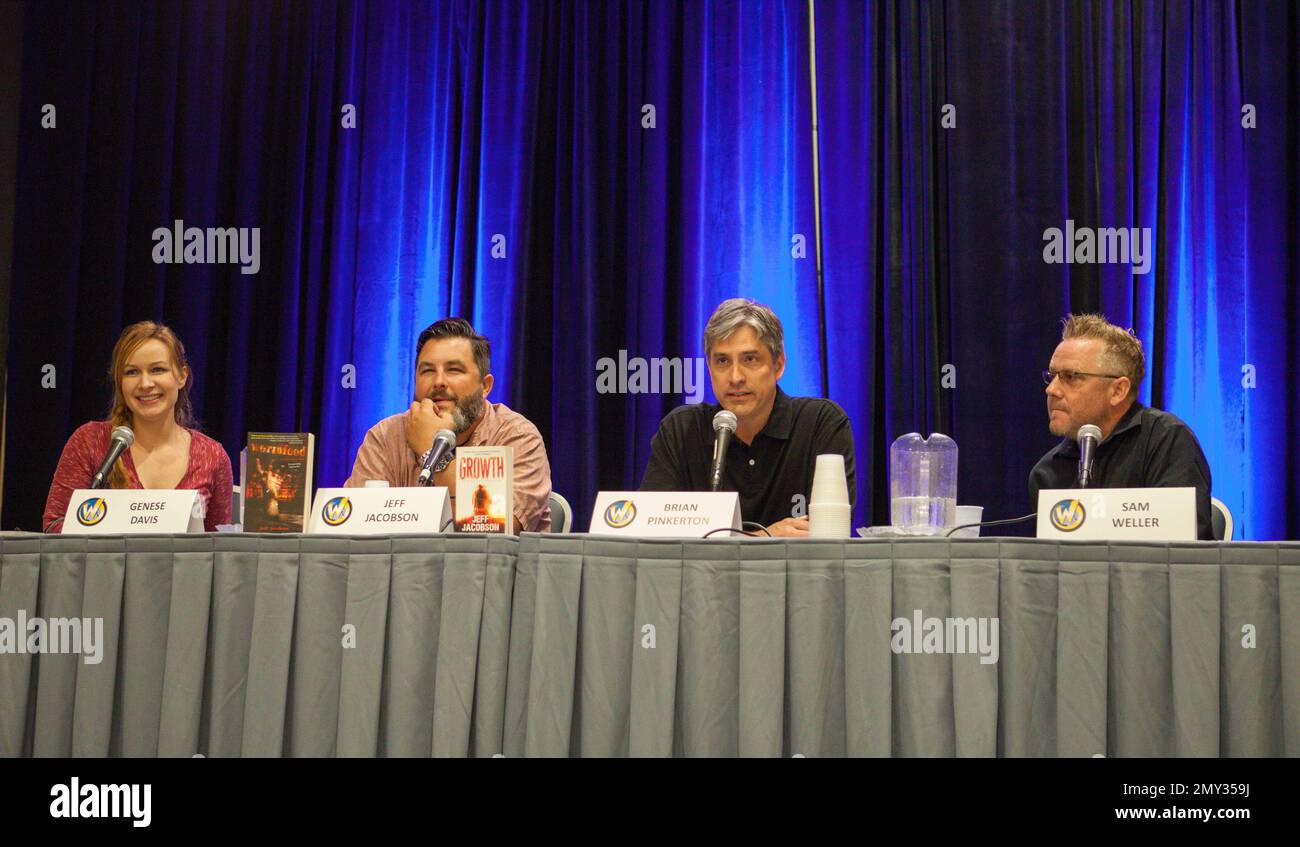 Genese Davis, Jeff Jacobson, Brian Pinkerton and Sam Weller during ...