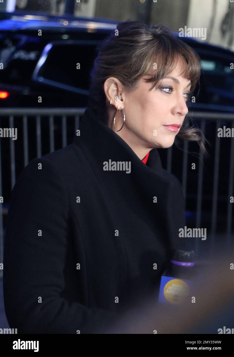 ‘Good Morning America’ cast seen on set. -PICTURED: Ginger Zee ...