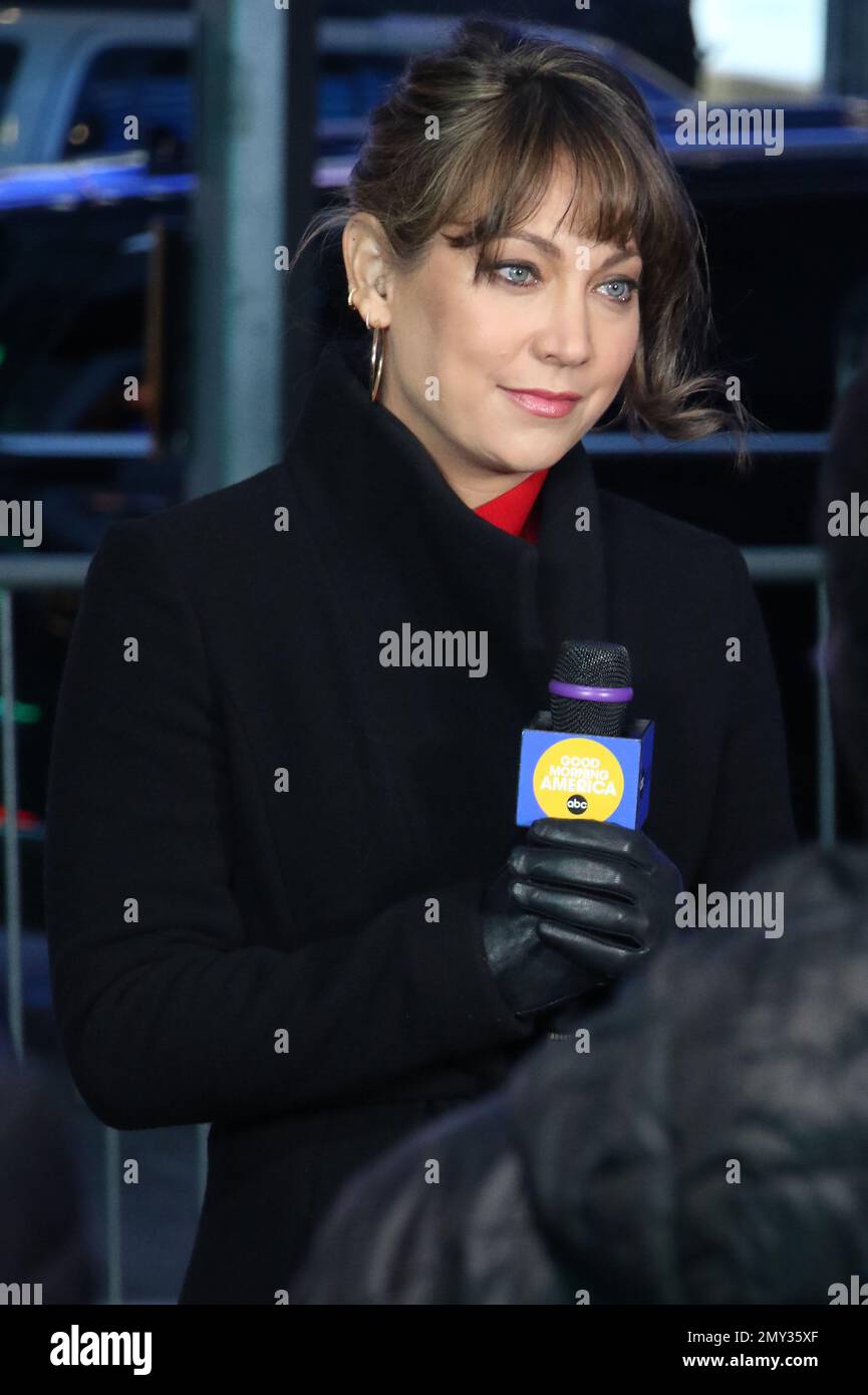 ‘Good Morning America’ cast seen on set. -PICTURED: Ginger Zee ...