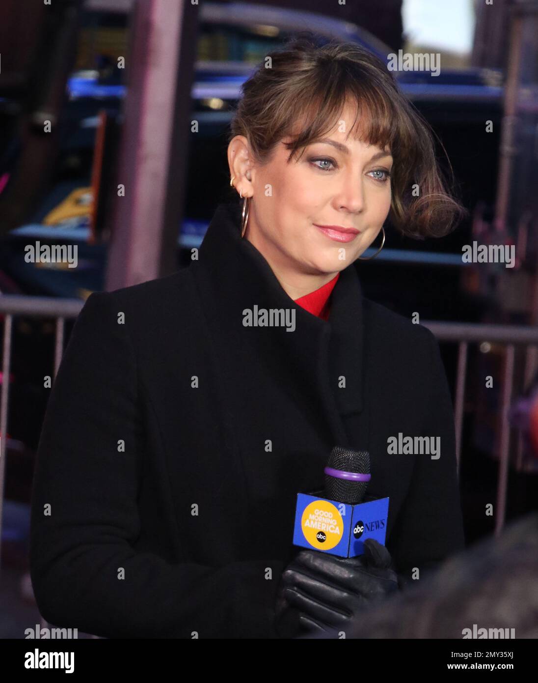 ‘Good Morning America’ cast seen on set. -PICTURED: Ginger Zee ...