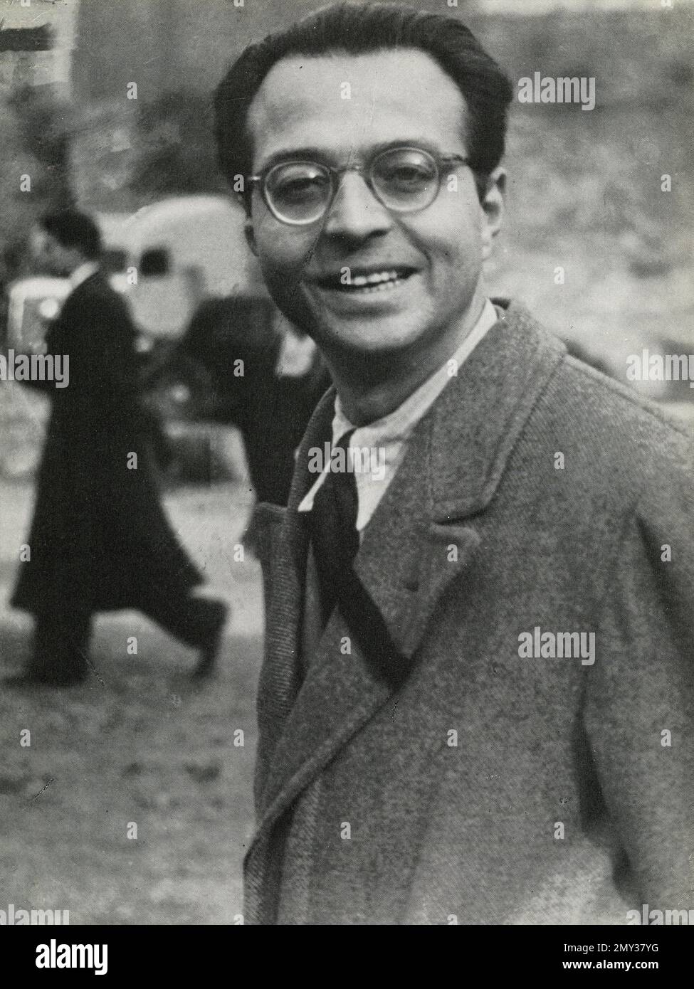 Italian politician Ugo La Malfa, Italy 1947 Stock Photo - Alamy