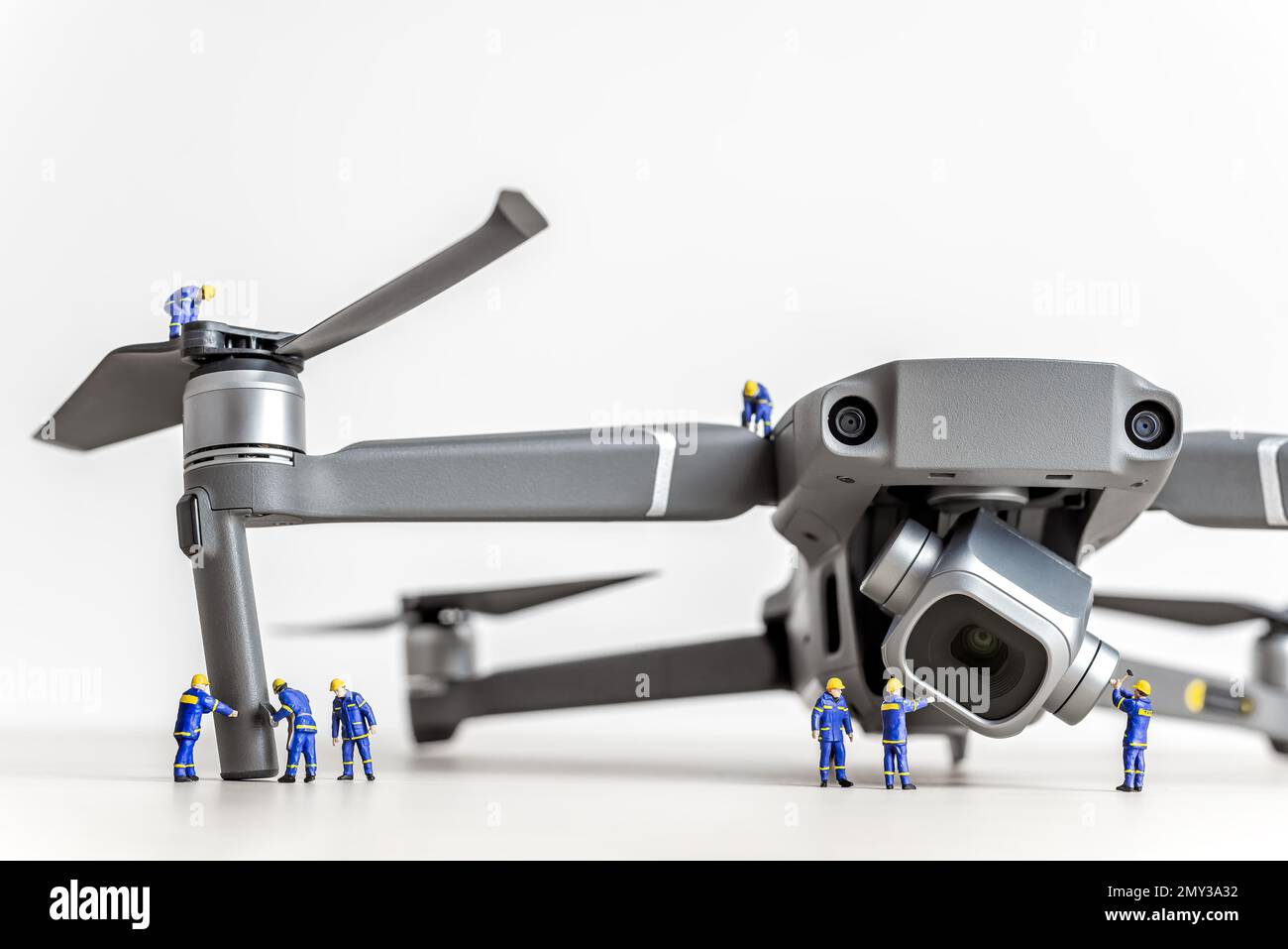 Drone repair, preparation and maintenance service Stock Photo - Alamy