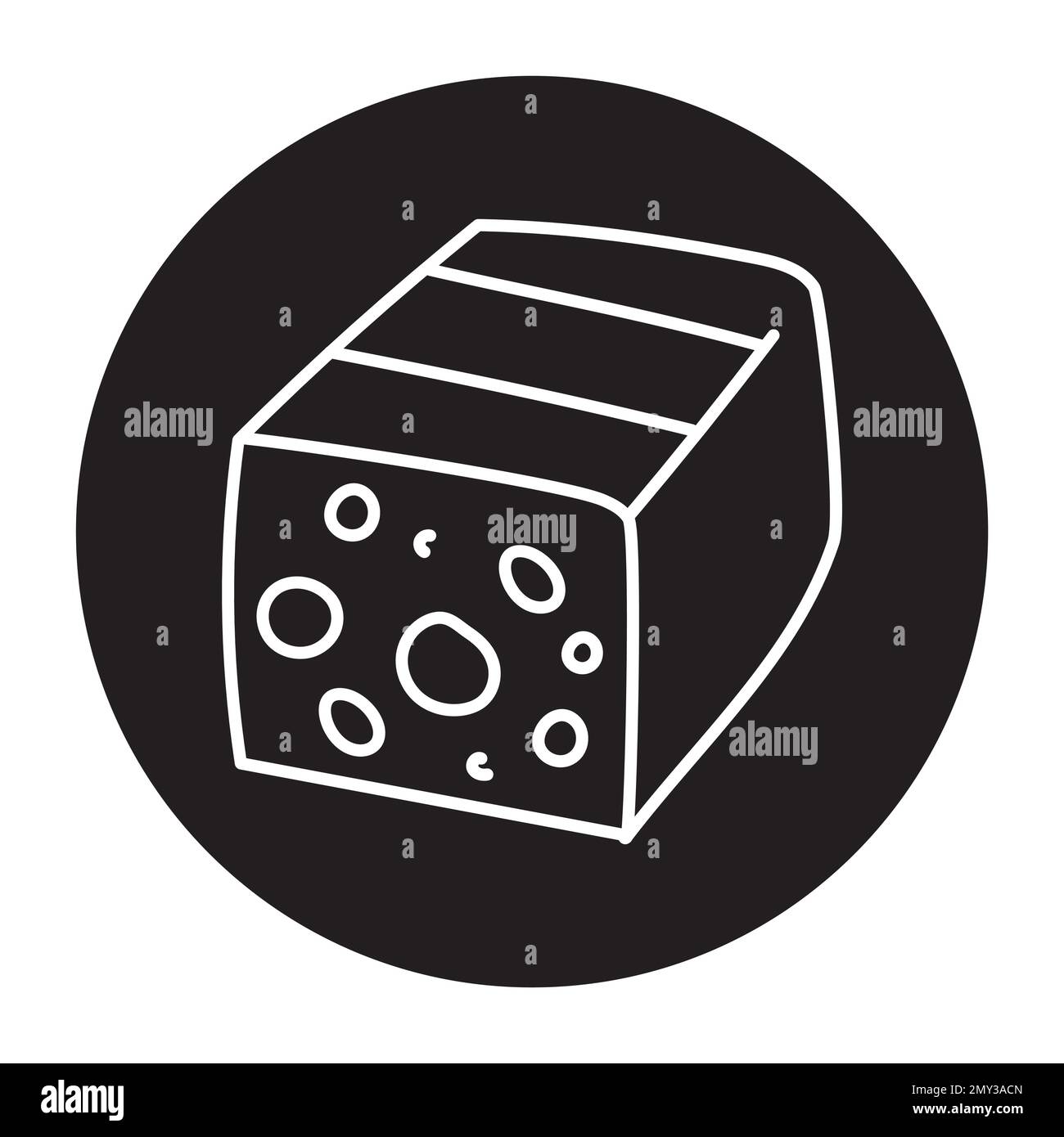 Edam cheese black line icon. Dairy product. Pictogram for web page ...