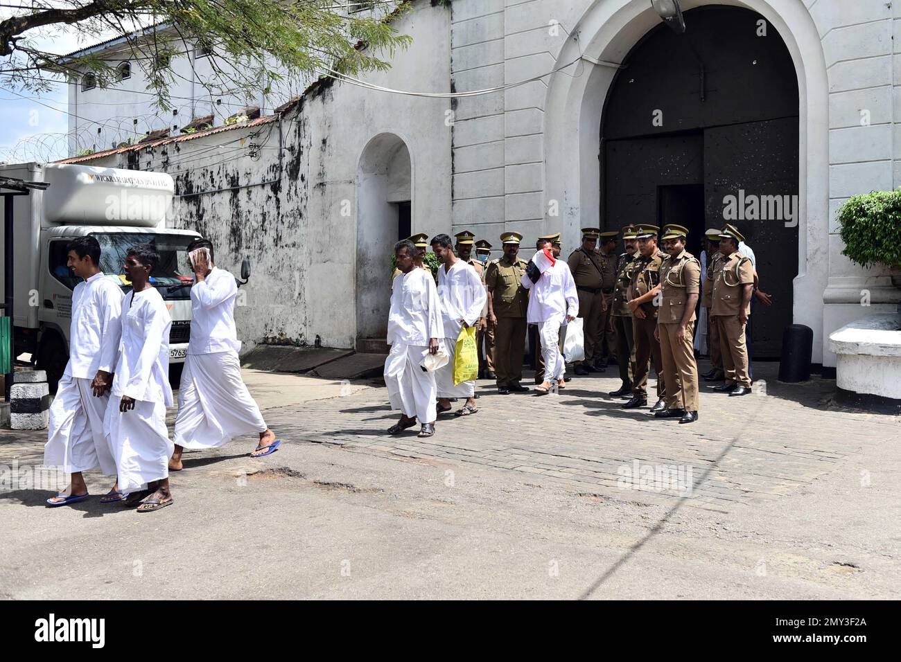 Colombo, Sri Lanka. 4th Feb, 2023. Prisoners are released from the ...